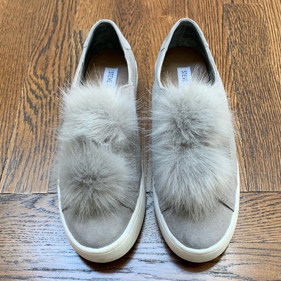 Steve Madden | Shoes | Steve Madden Grey Suede Sneakers | Poshmark